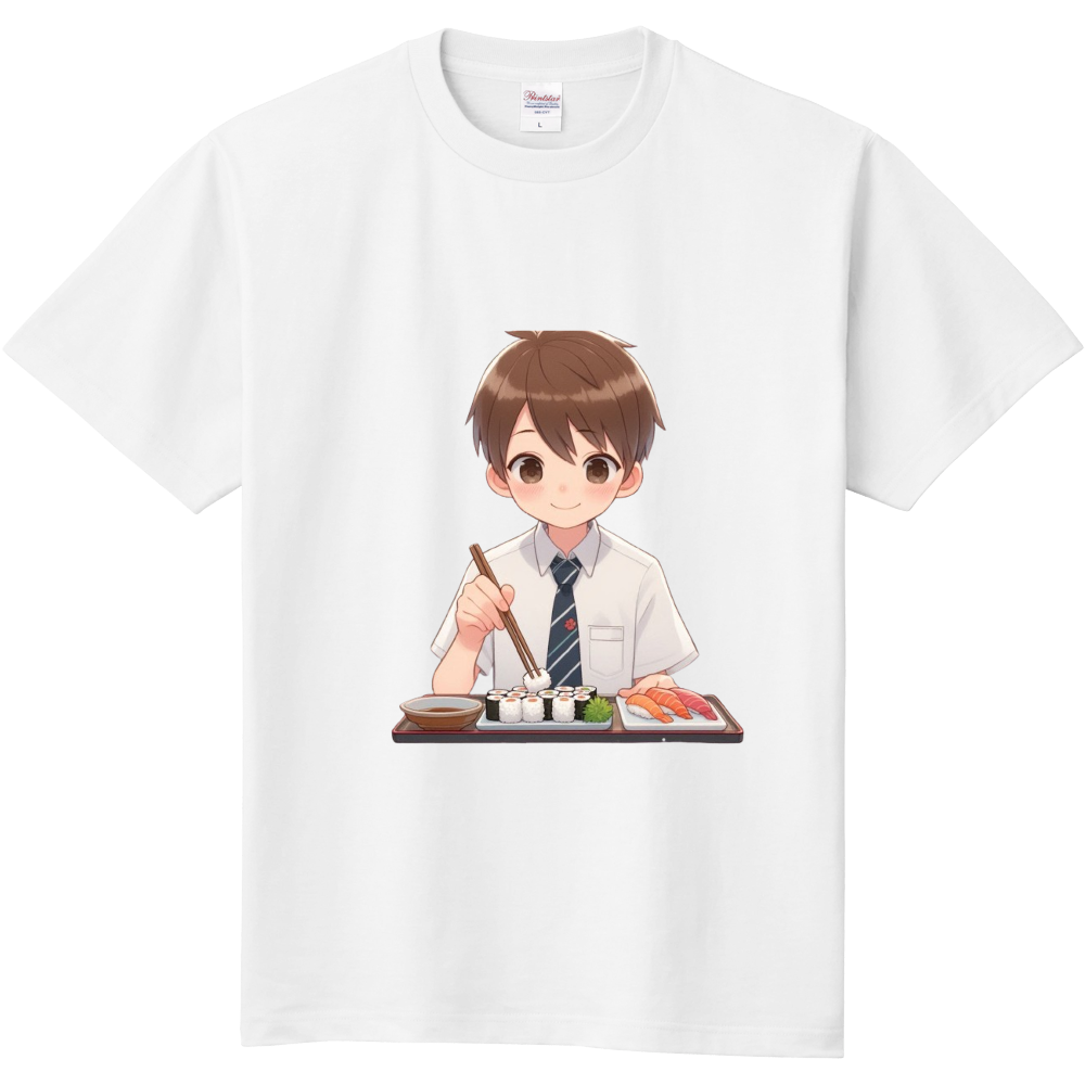 男の子 中学1年生 お寿司（定番tシャツ）オリジナルtシャツのup T 